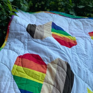 Pride Quilt. Pride Month. Throw Quilt. Handmade Quilt. Celebrate Pride ...