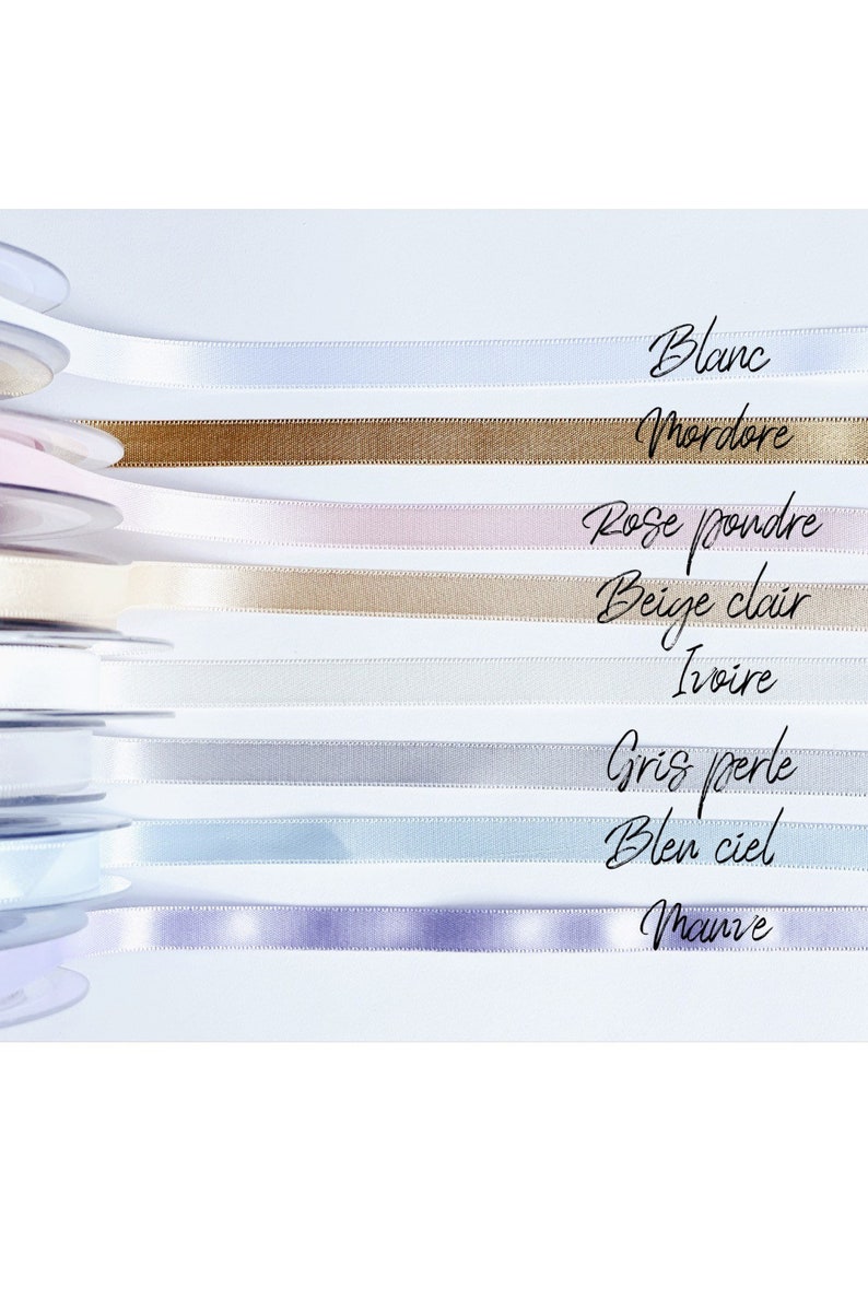Bracelet ruban satin personnalisé simple EVJF Mariage - Etsy France