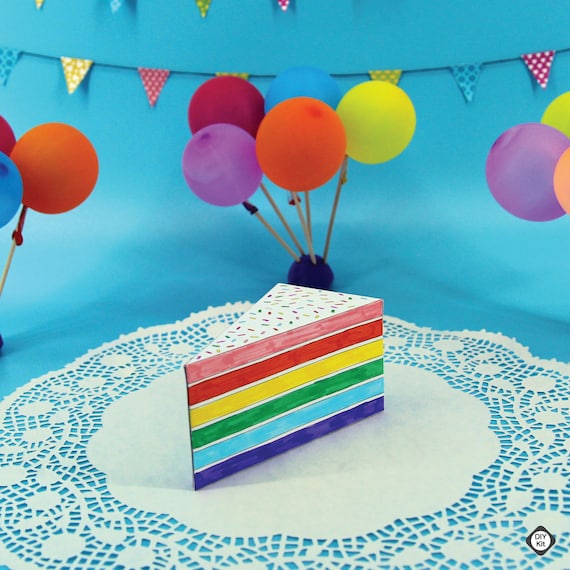 3d Origami Birthday Cake Instructions Easy Paper Cake 🎂 DIY How To