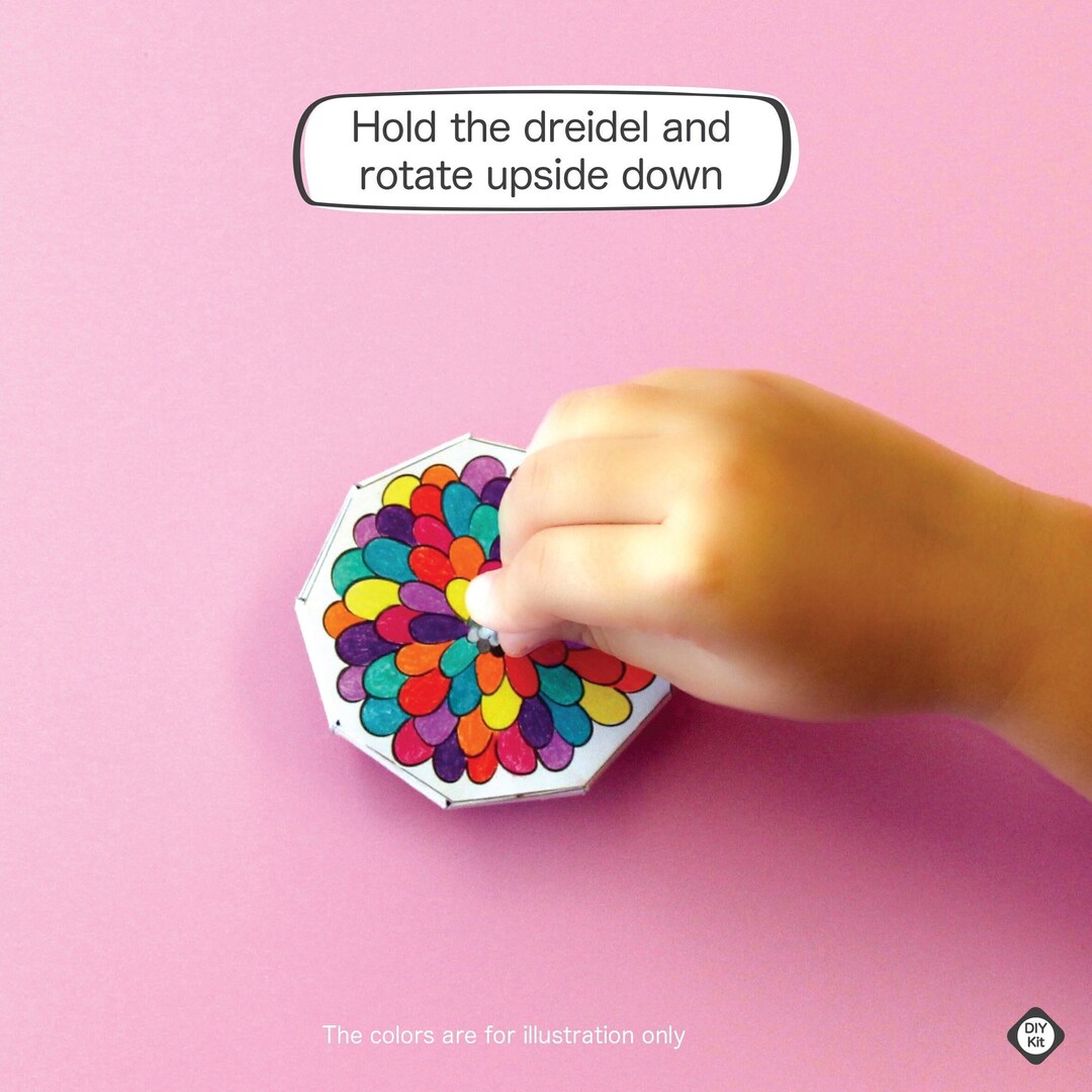 Jewish Hanukkah Dreidel Decorations | Hanukkah Printable Dreidel Kit ...