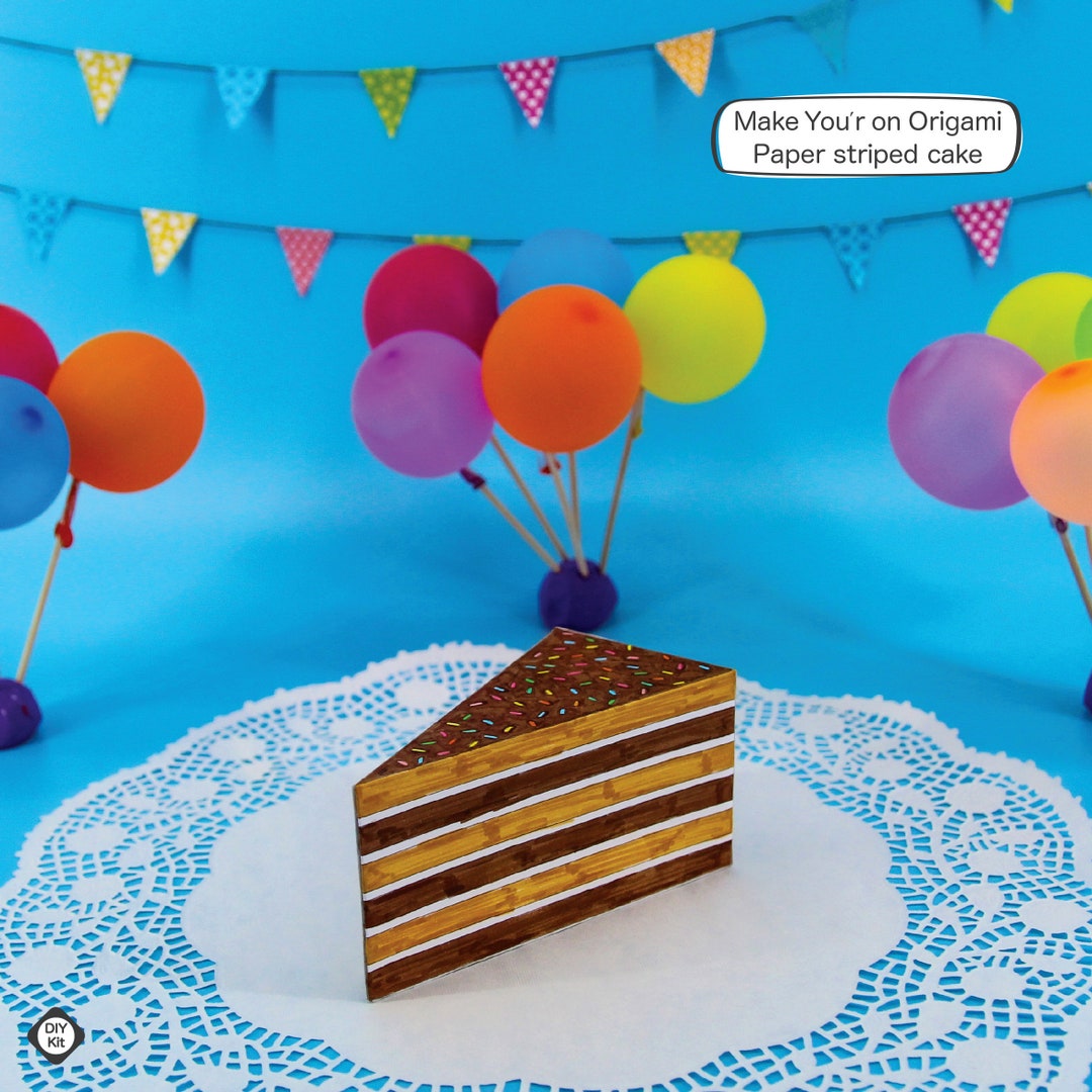 Coloring Dessert Paper, Easy to Cut, Assemble and Craft for Kids ...