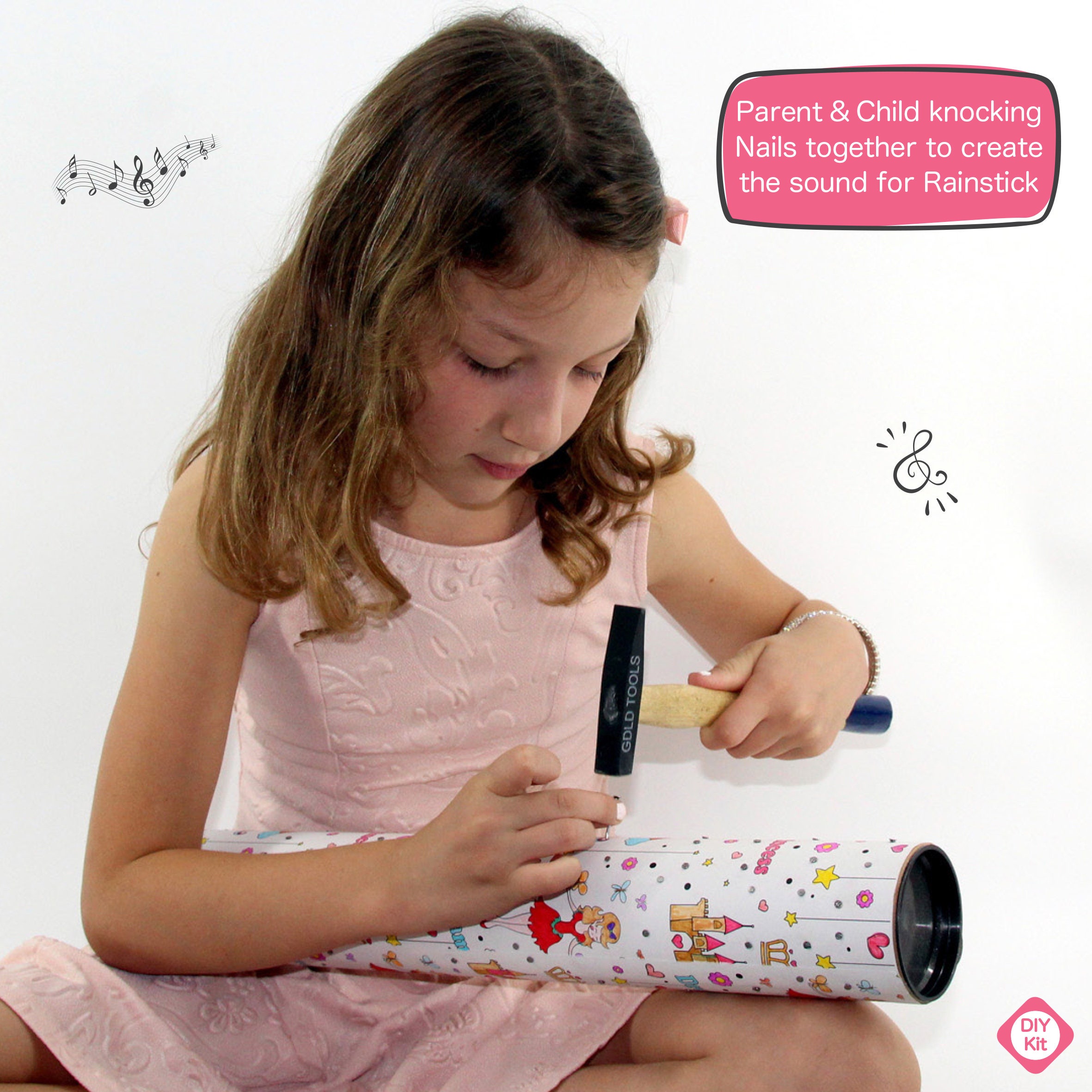 DIY Musical Rainstick Kit for Girls, Kids Craft Kits, Diy Activity Kit ...