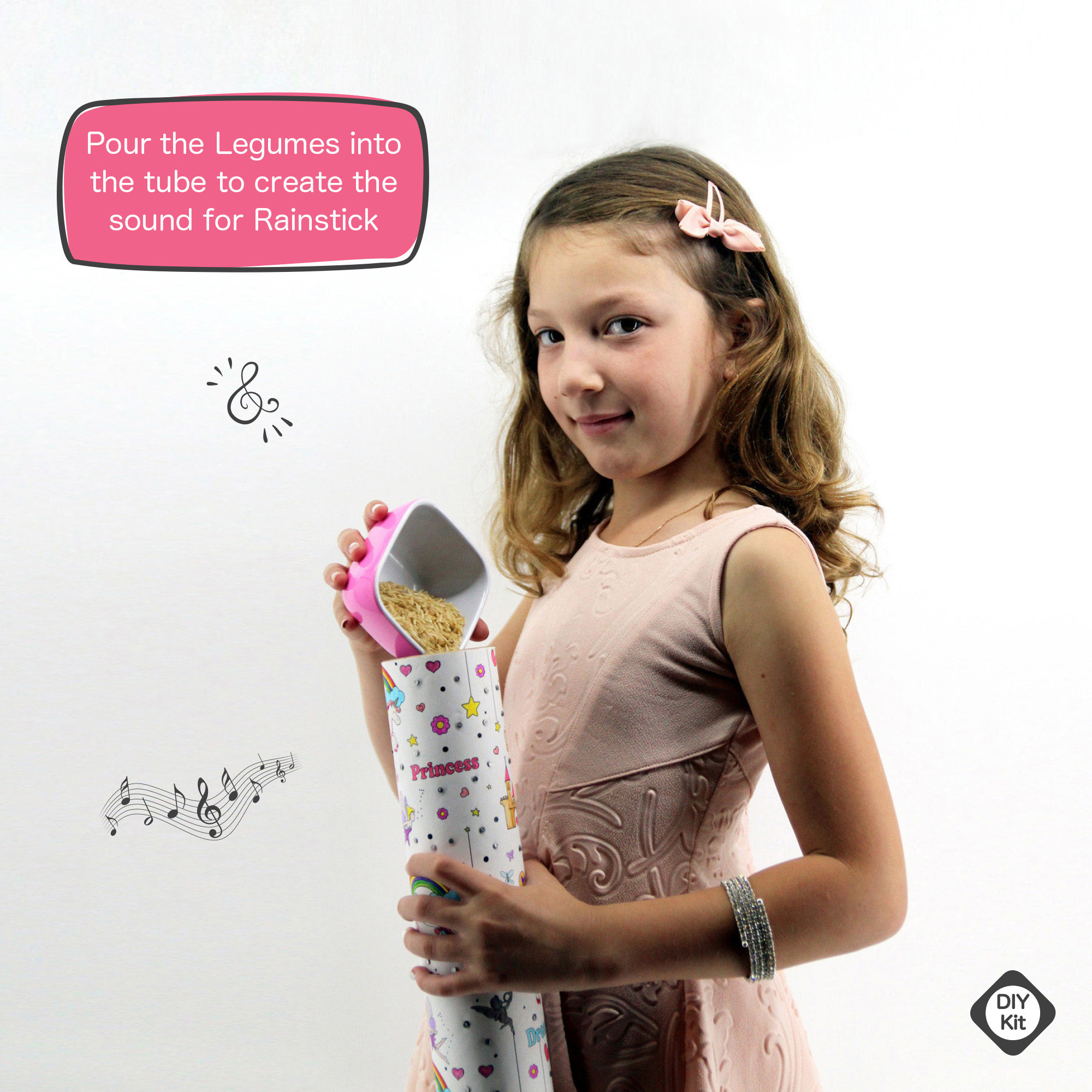 DIY Musical Rainstick Kit for Girls, Kids Craft Kits, Diy Activity Kit ...