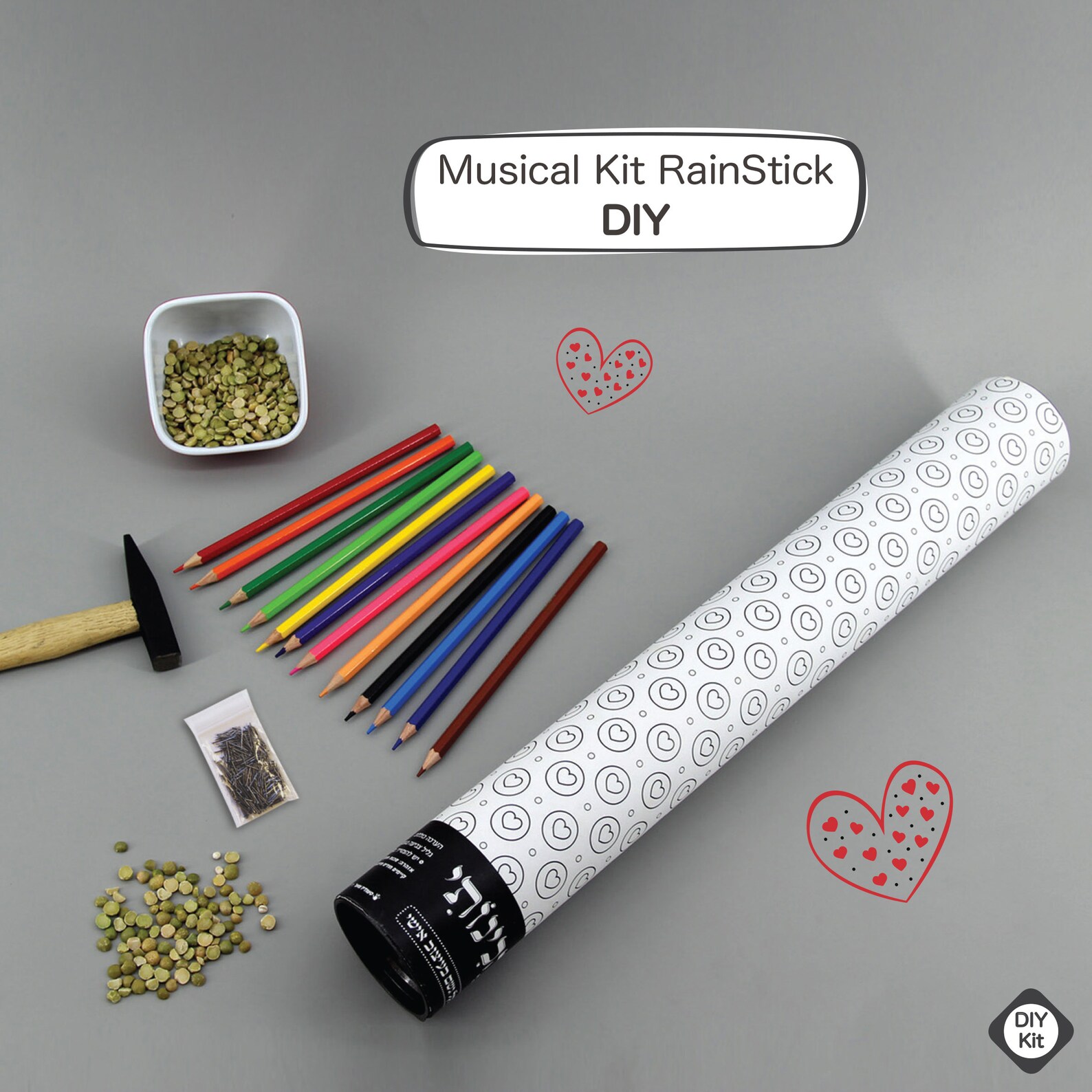 DIY Musical Rainstick Kit for Kids, Kids Craft Kits, Home Activity Kit ...