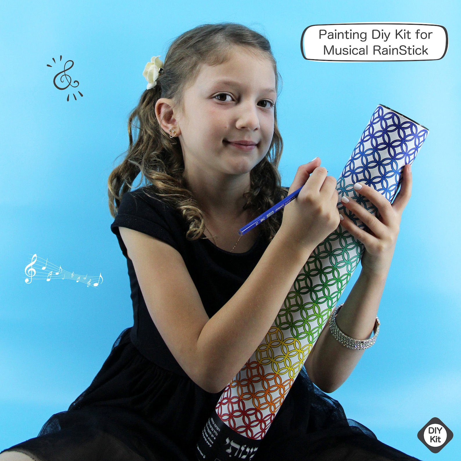 DIY Musical Tall Rainstick Kit for Kids, DIY Activity Kit, Kids Craft ...