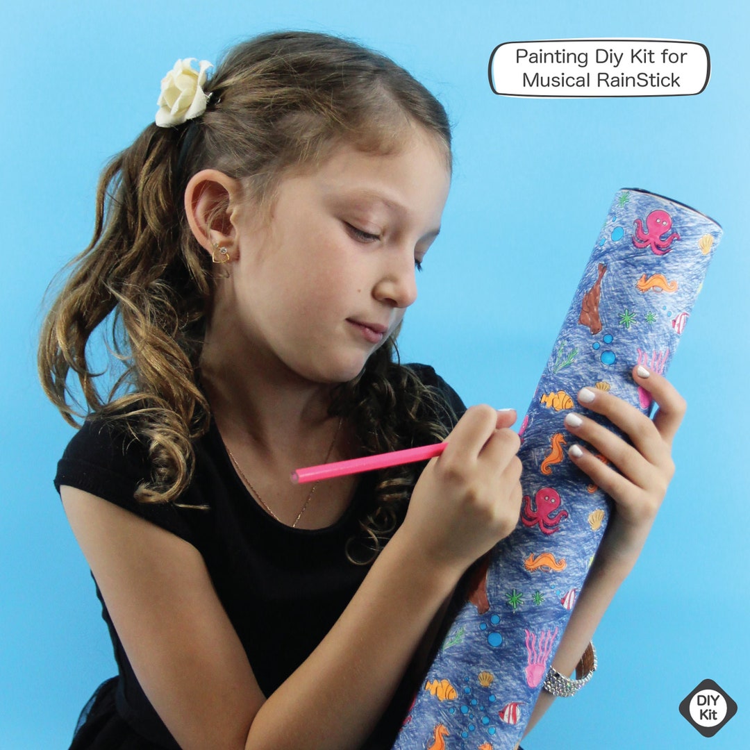 DIY Musical Rain Stick Kit for Kids, Sea Creatures , DIY Activity Kit ...