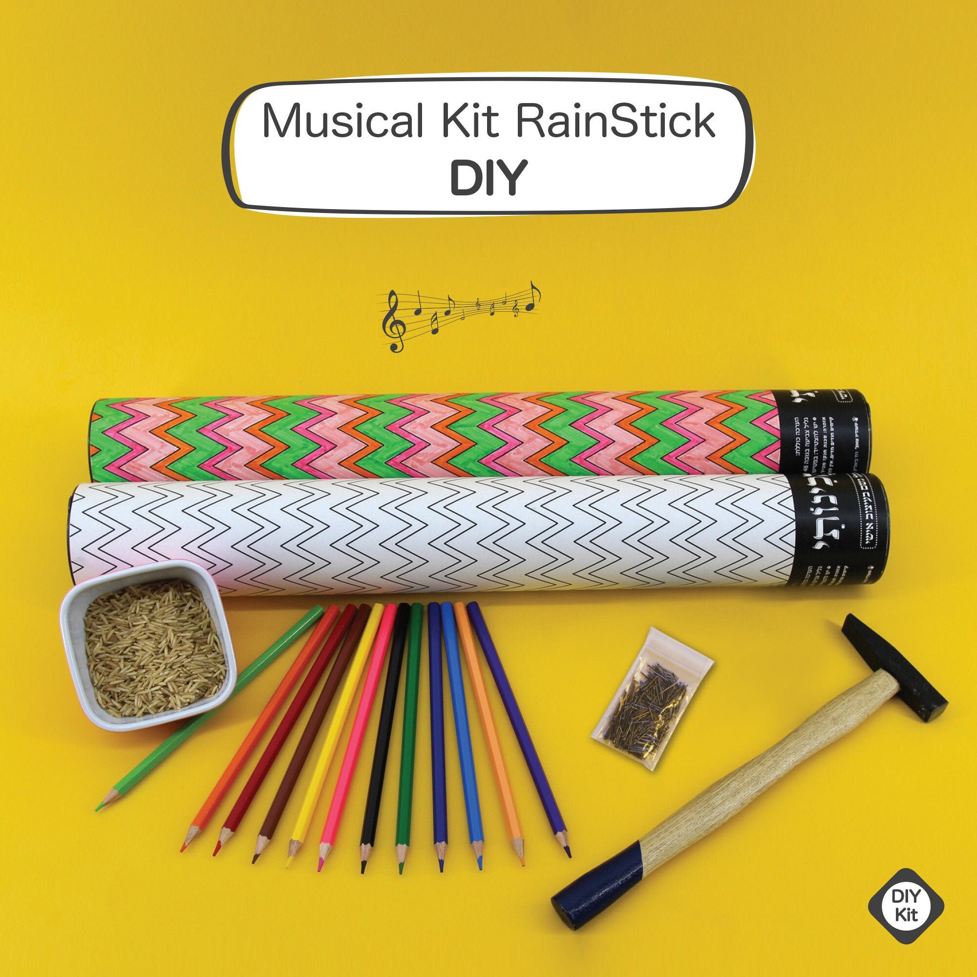 DIY Musical Rainstick Kit for Boys, Kids Craft Kits, Diy Activity Kit for Boy, Kids Coloring - Etsy