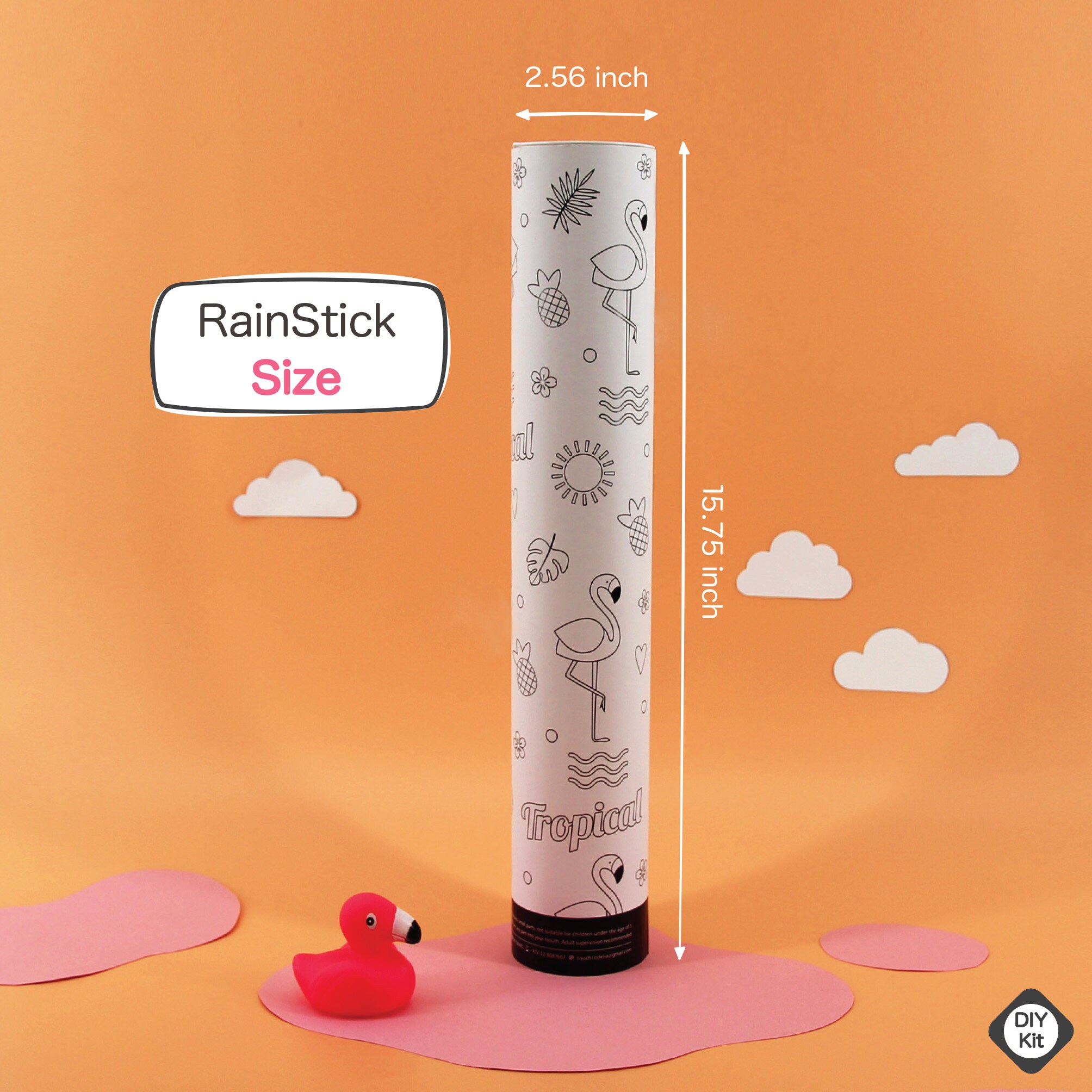 DIY Musical Rainstick Flamingo Kit, Girls Craft Kits, DIY Kits at Home ...
