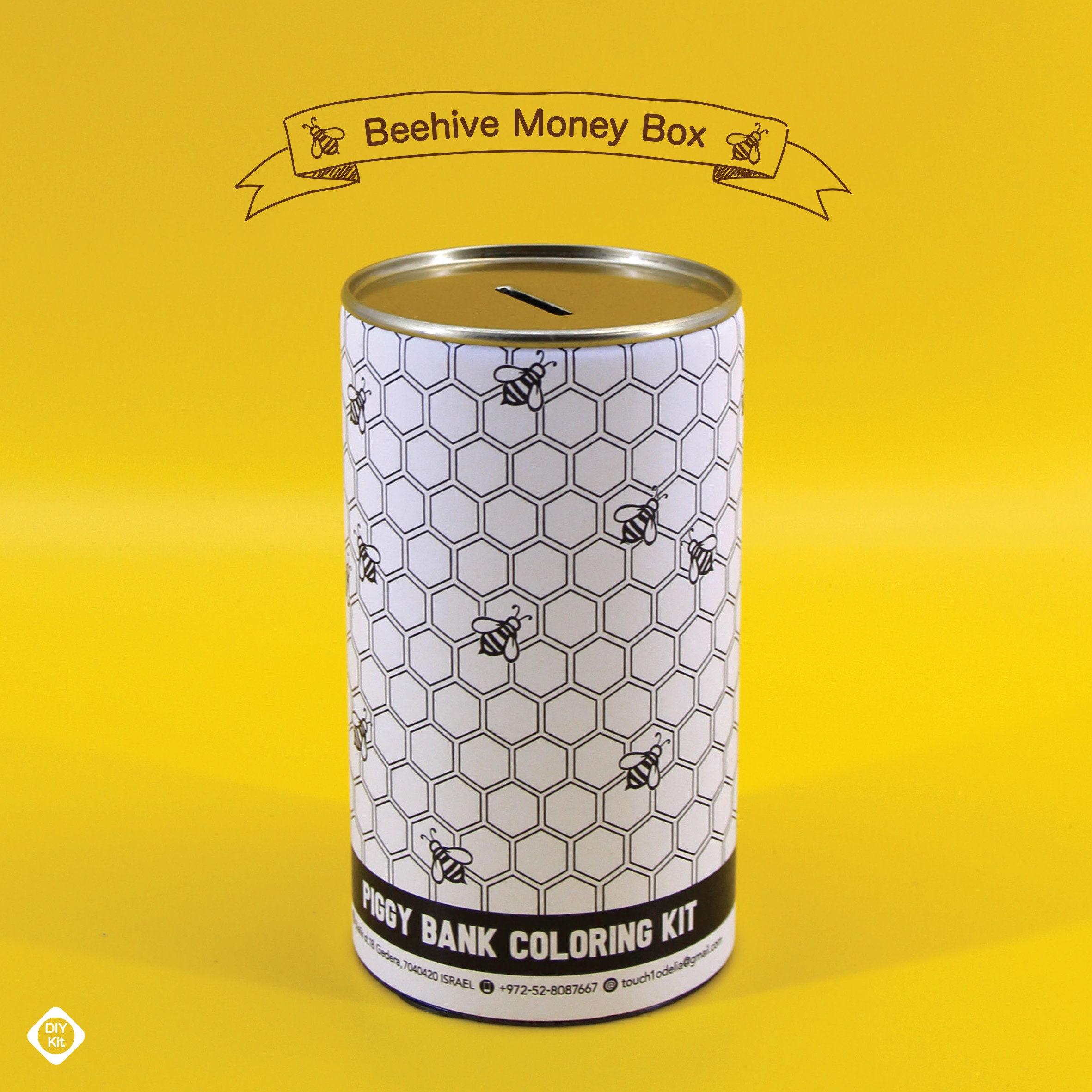 Making Piggy Bank for Kid, Beehive Money Saving Box, Coloring Patterns ...