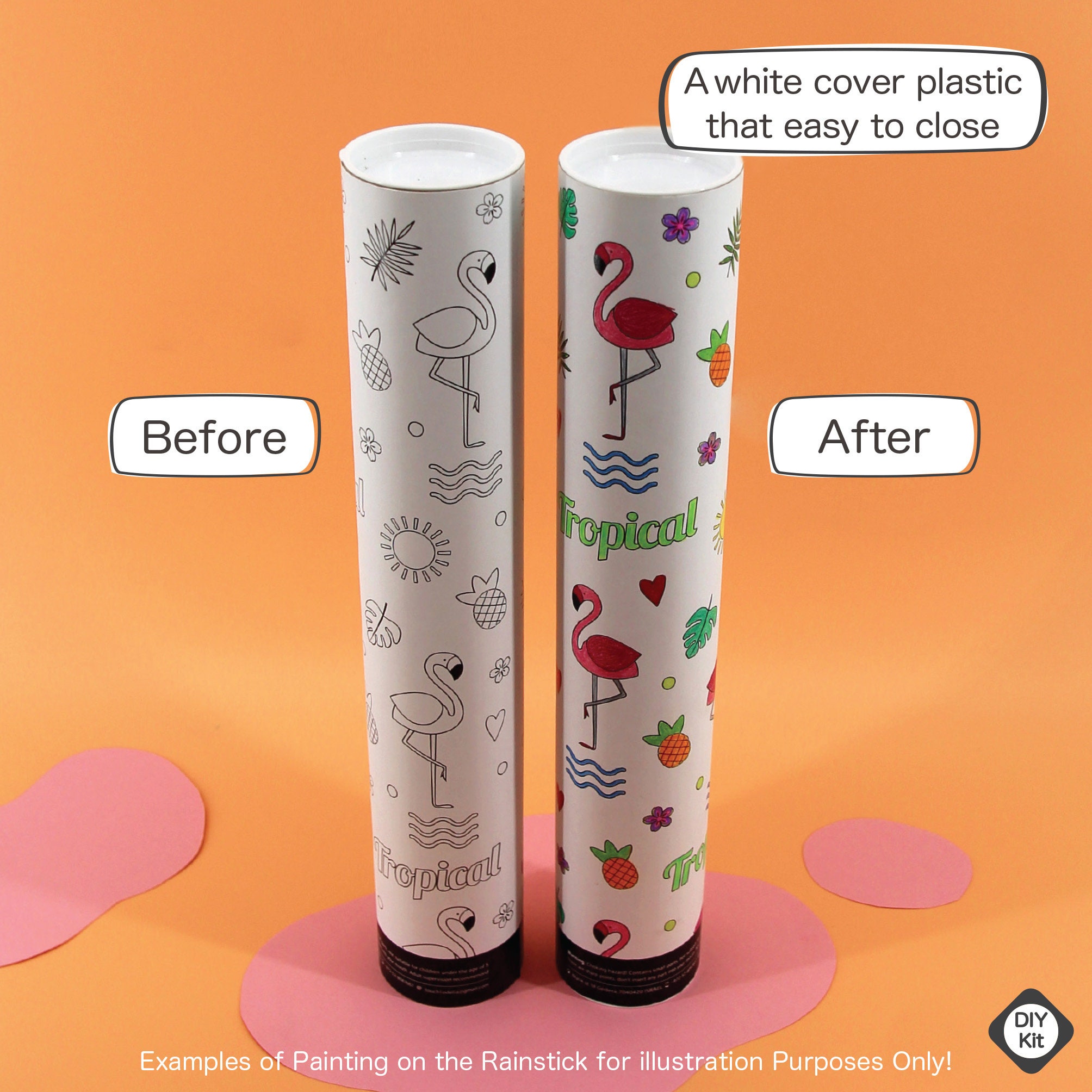 DIY Musical Rainstick Flamingo Kit, Girls Craft Kits, DIY Kits at Home ...