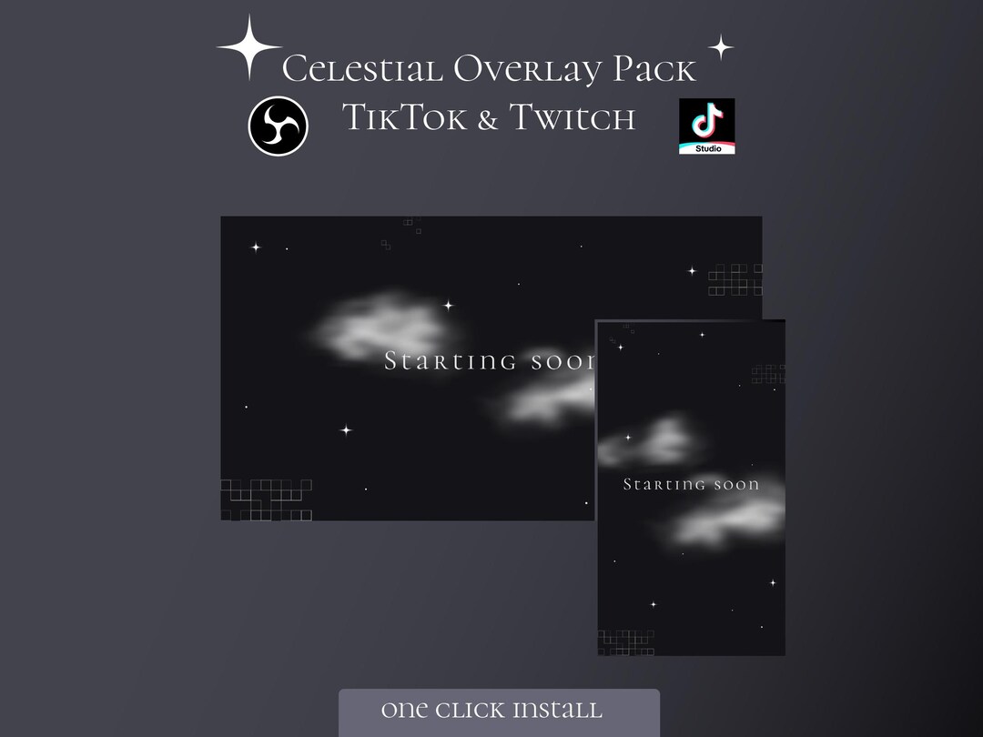 Starting Soon Screen | Animated Obs Overlay With Be Right Back, Ending ...