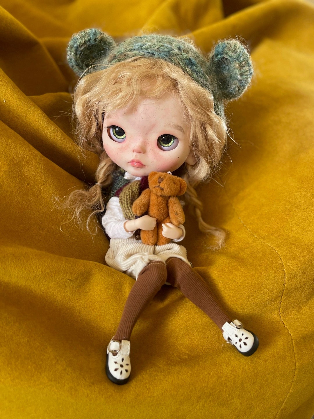 Blythe Doll Custom With Sculpted Face Annie, Sculpted Unique Doll, Sculpted Blythe, Special Doll ...