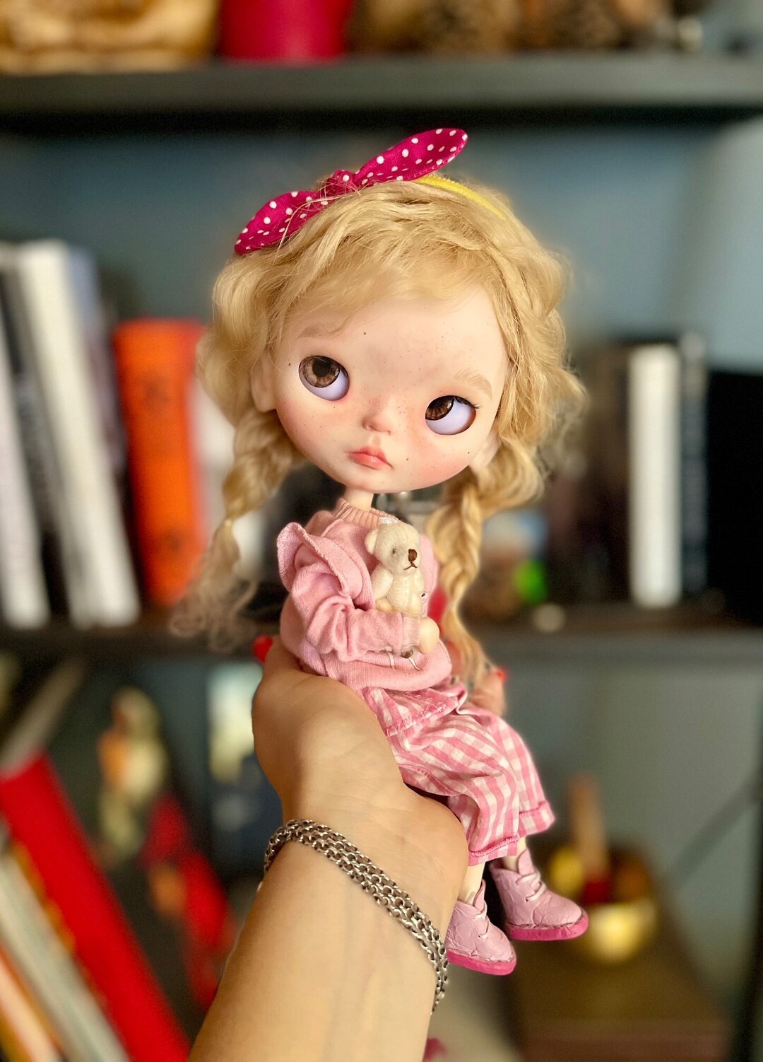 Blythe Doll Custom With Sculpted Face Annie, Sculpted Unique Doll, Sculpted Blythe, Special Doll ...