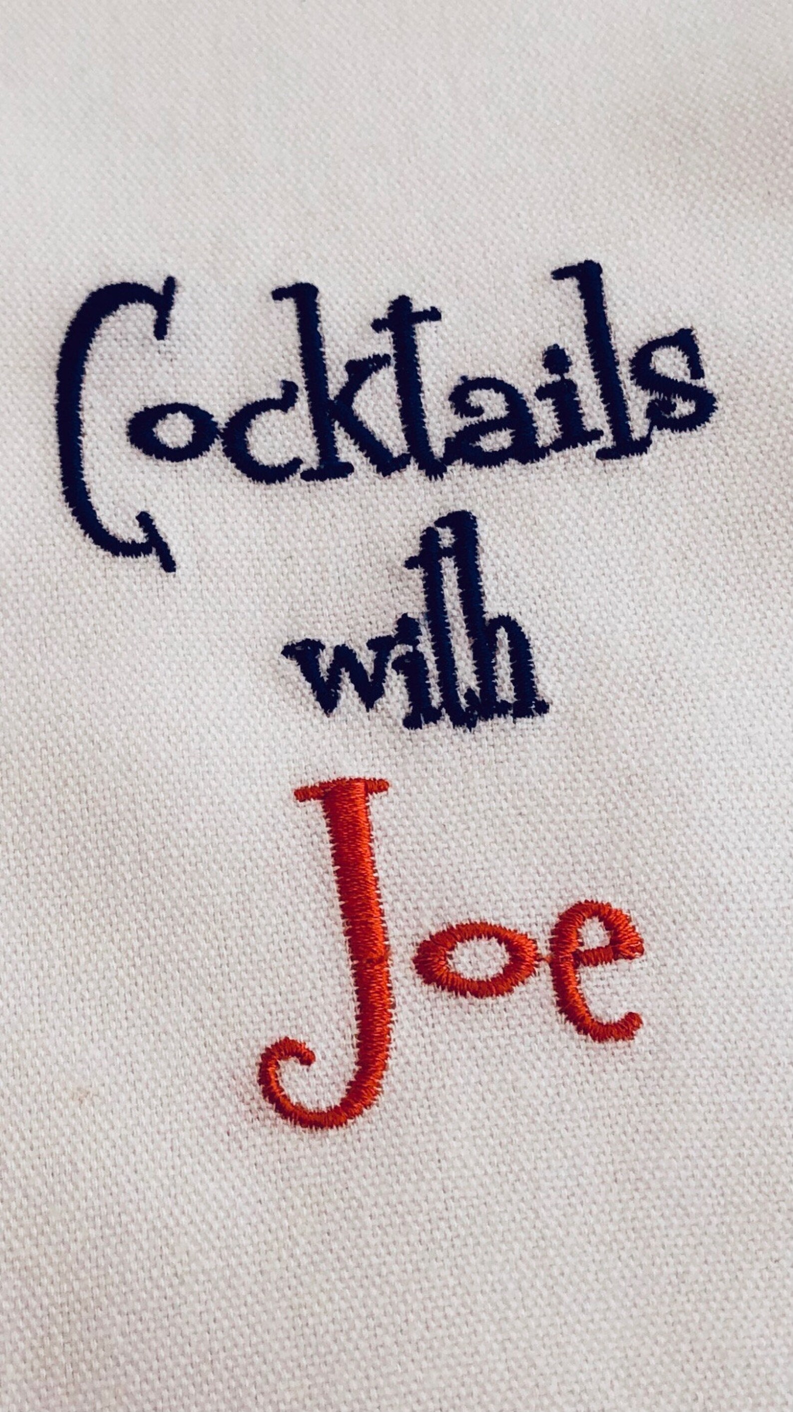 Personalized Cocktail Bar Towel White Dishtowel/bar Cloth - Etsy