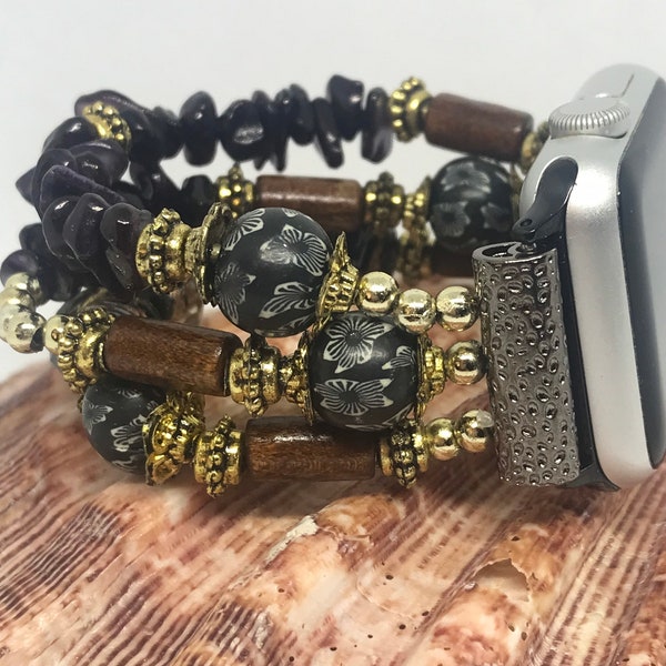 Beaded Watch Band - Etsy