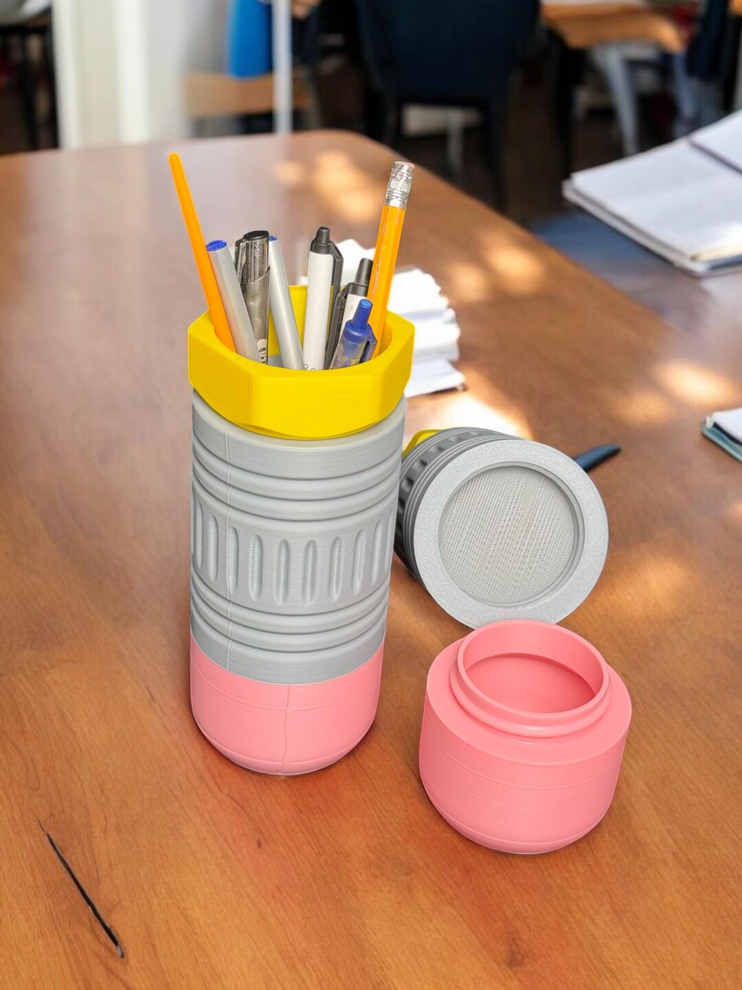 Giant Pencil Pen Holder, Classroom Desk Organizer, Teacher Gift, Large ...