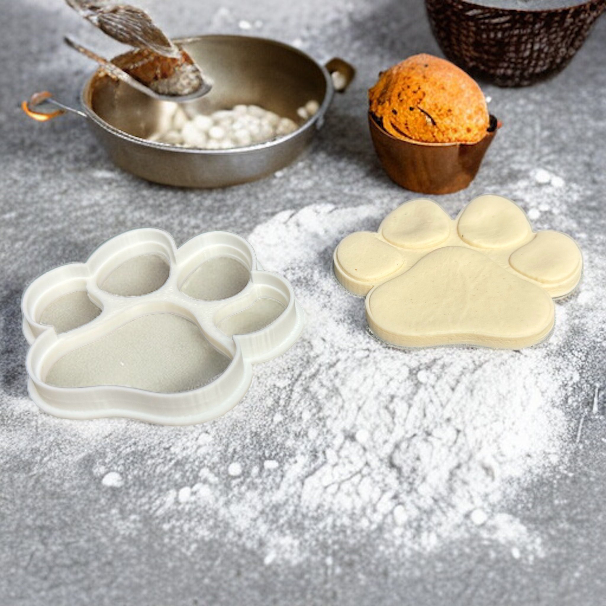 Paw Print Cookie Cutter Dog Paw Cookie Cutter for Homemade Dog Treats ...