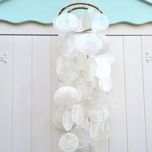 Large Capiz Shell Wind Chime Special Gift Mom Gift Capiz - Etsy