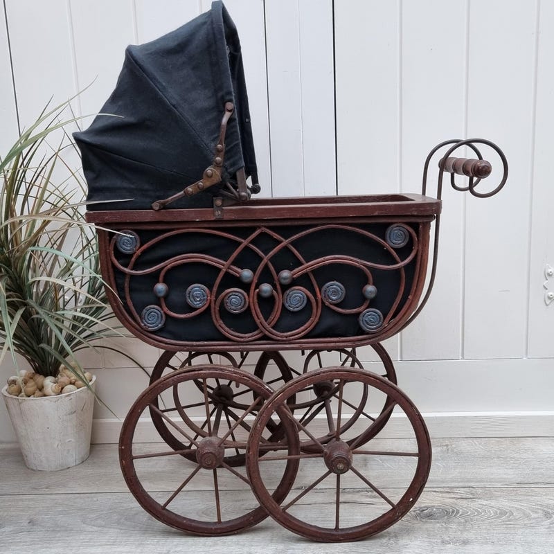 Light Wicker Baby Buggy - Etsy