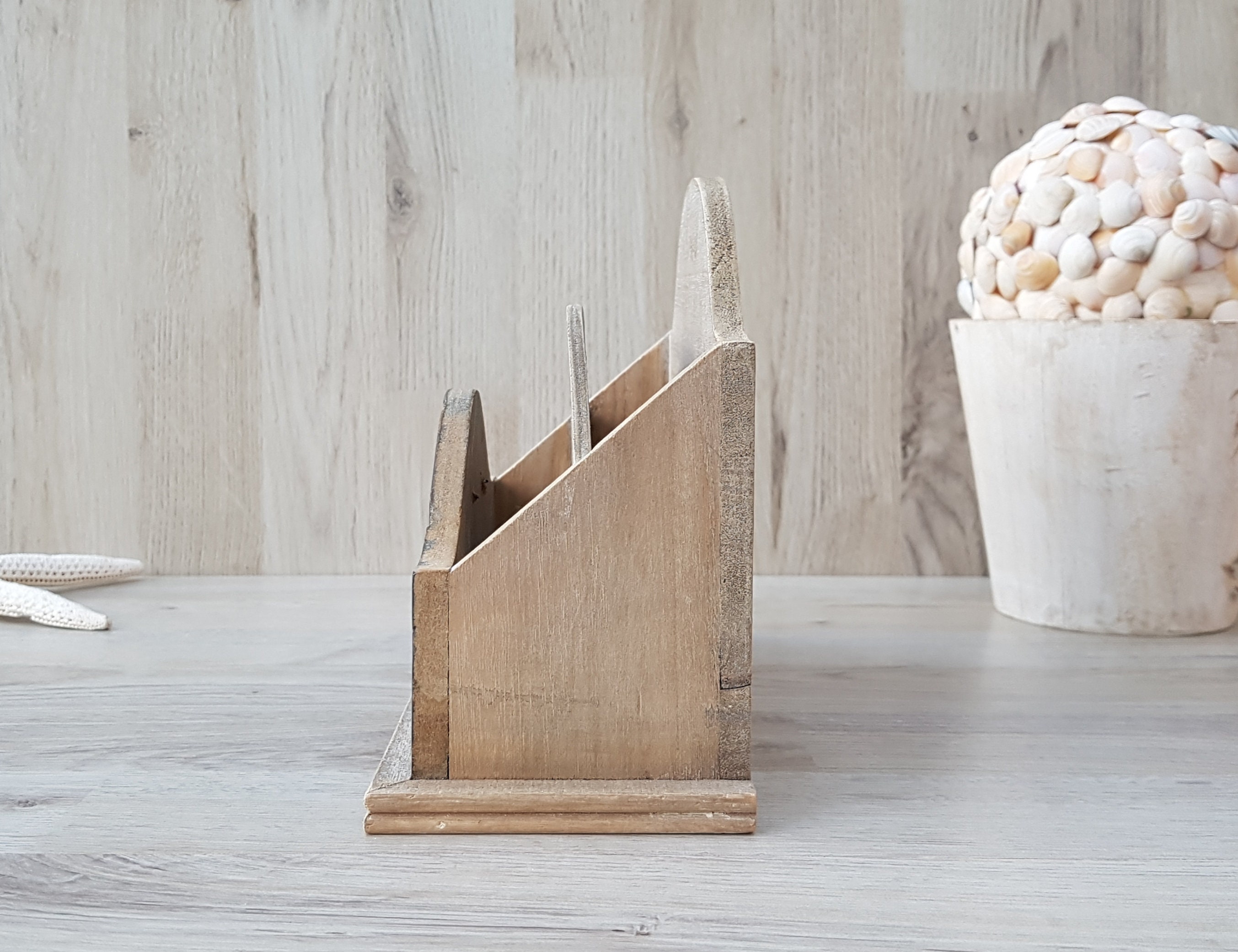 Vintage Letter Holder Mail Holder Wooden Post Stand Letter - Etsy