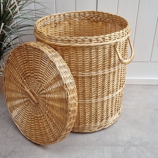 Large Wicker Basket - Etsy