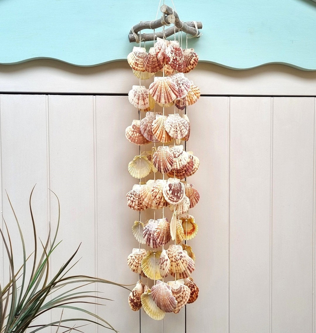 Shell Wind Chime, Shell Art, Driftwood Chime,, Shell Mobile, Beach ...