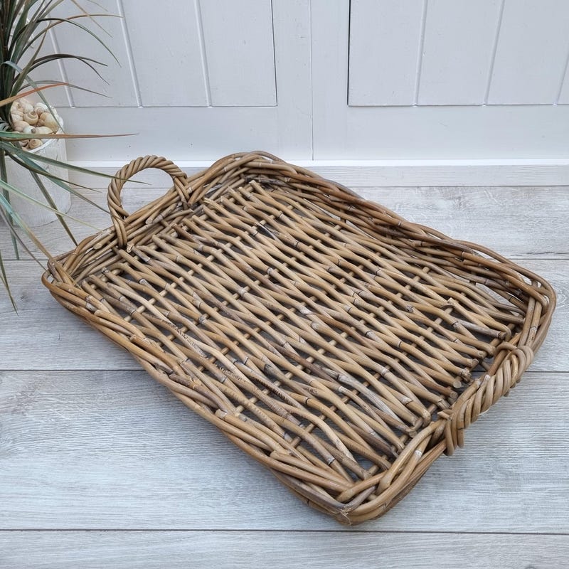 Wicker Tray - Etsy