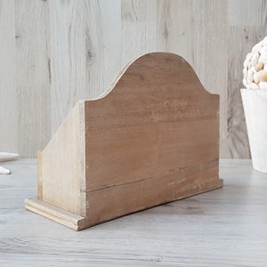 Vintage Letter Holder, Mail Holder, Wooden Post Stand, Letter Rack ...