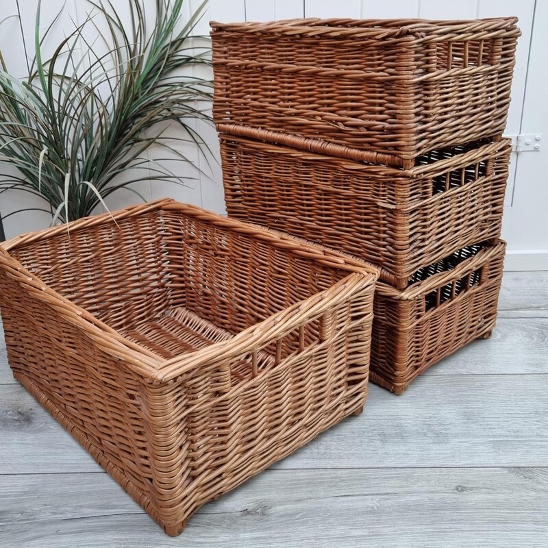 Wicker Basket - Etsy
