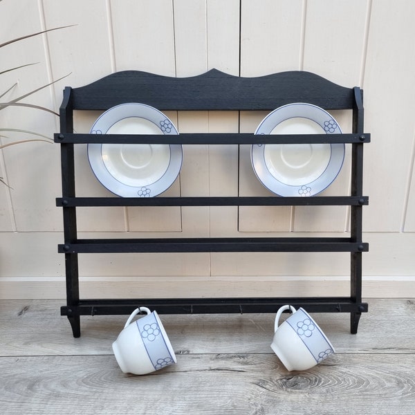 Wooden Plate Rack - Etsy