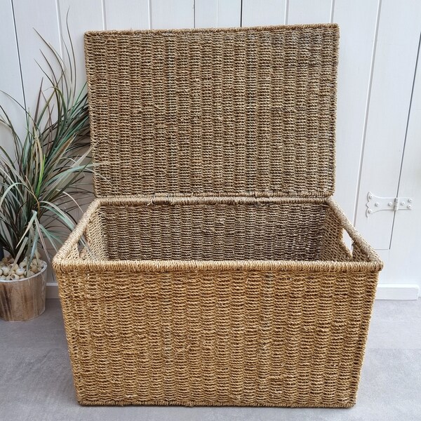 Large Wicker Basket - Etsy