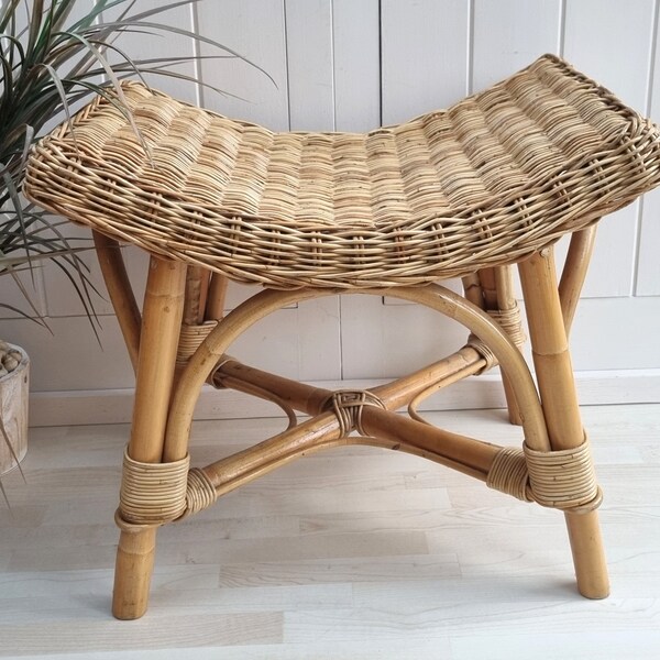 Wicker Stool - Etsy