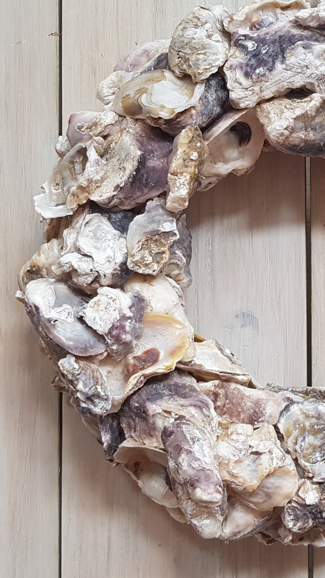 Oyster Shell Wreath Coastal Decor Coastal Wreath Beach - Etsy