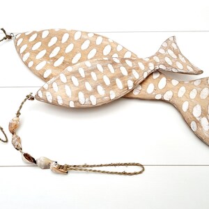 Wooden Fish Wall Decor, Wooden Fish Art, Coastal Decor, Beach House ...