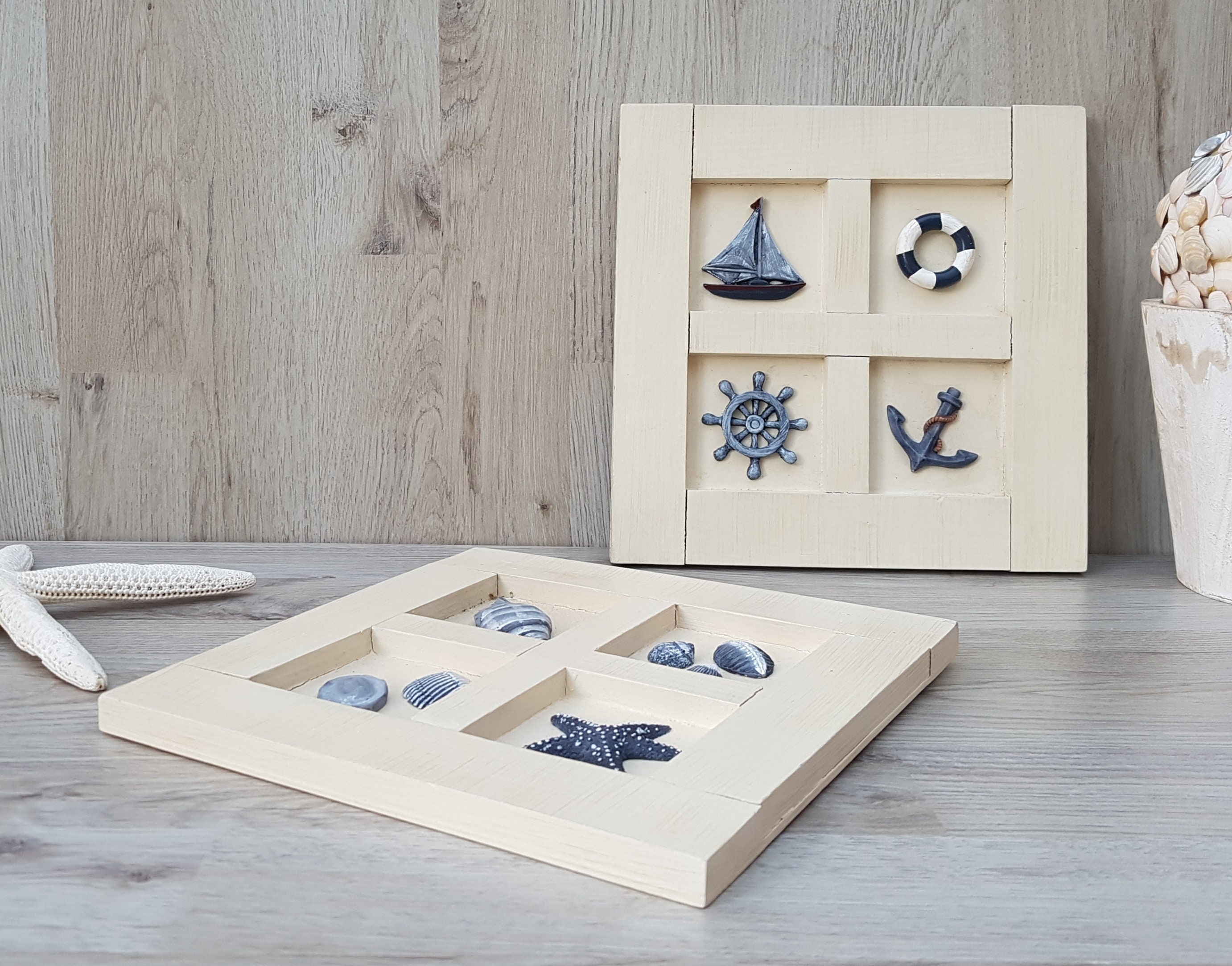 Vintage Coastal Wall Art, Set of 2, Nautical Decor, Beach House Decor ...