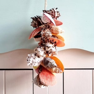 Shell Garland, Coastal Wall Decor, Shell Wall Art, Shells, Beach House ...