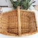 Vintage Sturdy Wicker Basket With Handle Decorative Wicker - Etsy