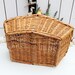 Vintage Sturdy Wicker Basket With Handle Decorative Wicker - Etsy