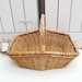 Vintage Sturdy Wicker Basket With Handle Decorative Wicker - Etsy
