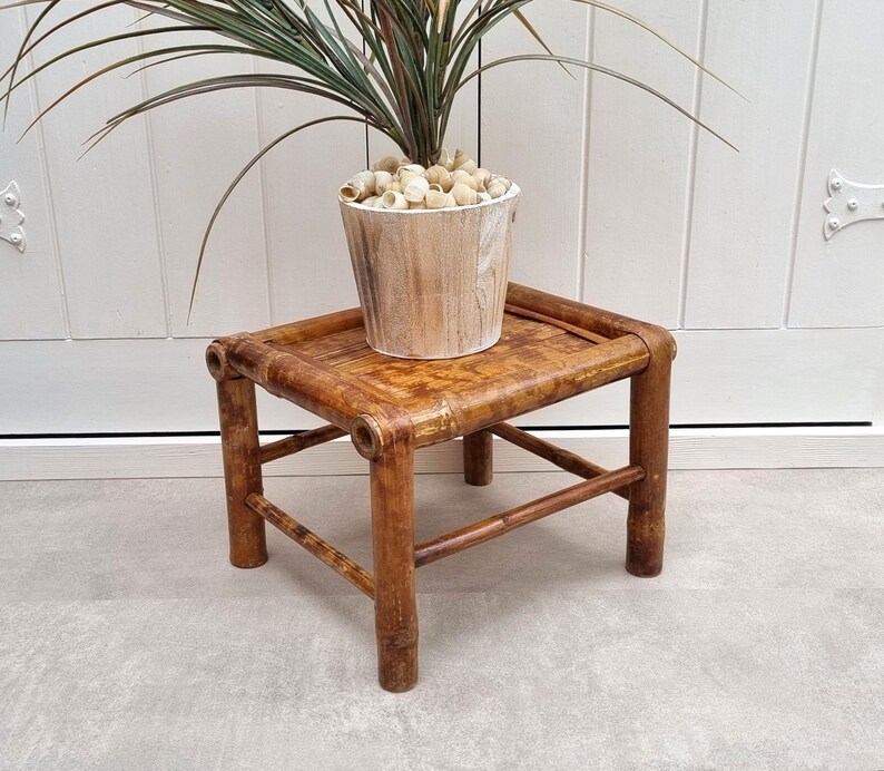 Vintage Bamboo Plant Table Planter Bamboo Plant Stand - Etsy