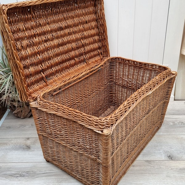 Wicker Trunk - Etsy