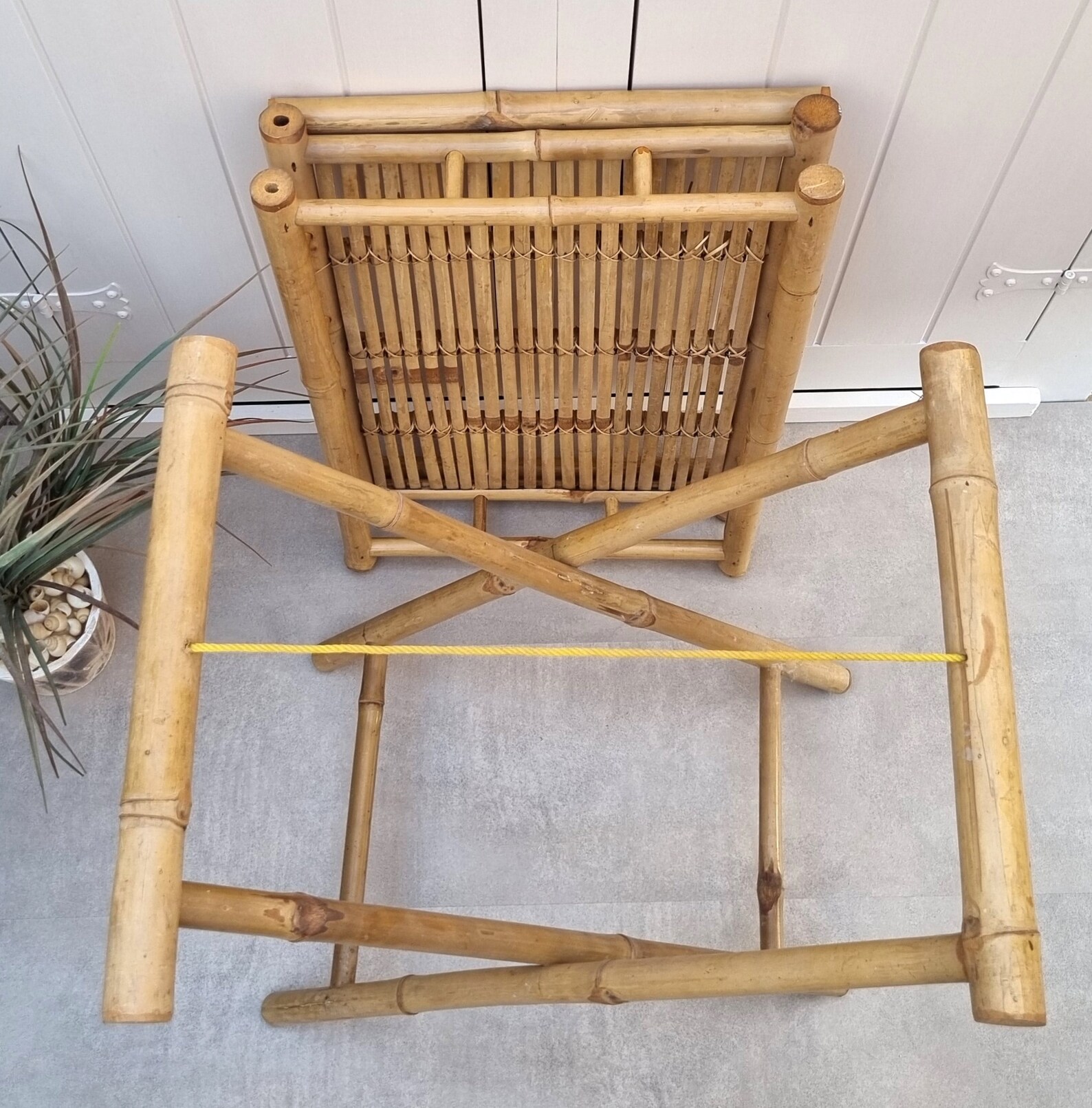 Vintage Bamboo Table Tray Folding Tray Table Bamboo Butler - Etsy