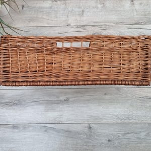 Large Rectangular Wicker Basket, Storage Basket, Sturdy Wicker Basket ...