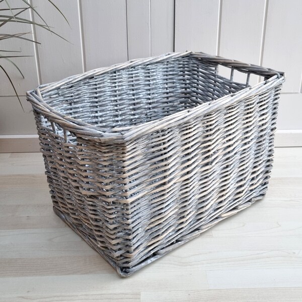 Large Wicker Basket - Etsy