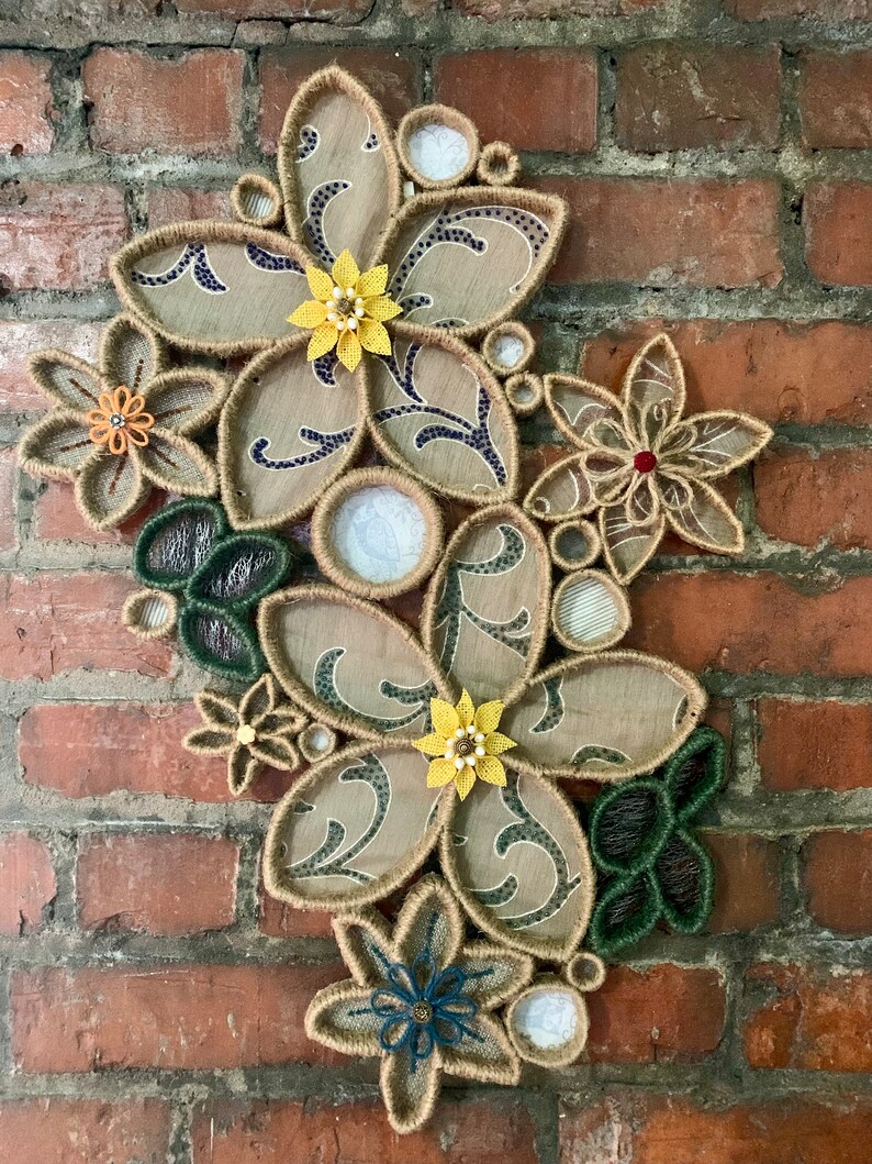 Floral 3D Wall Decoration - Etsy