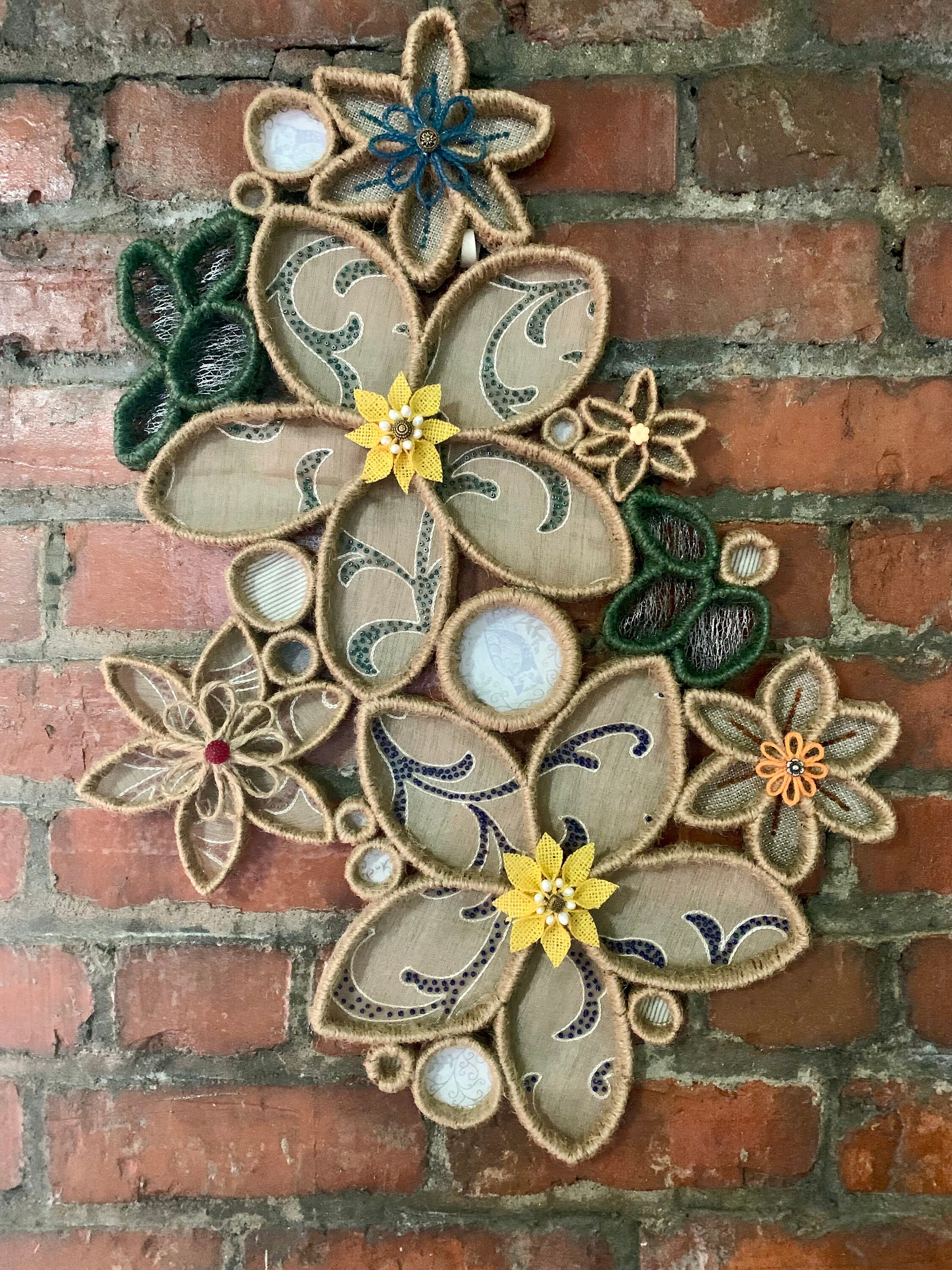 Floral 3D Wall Decoration - Etsy