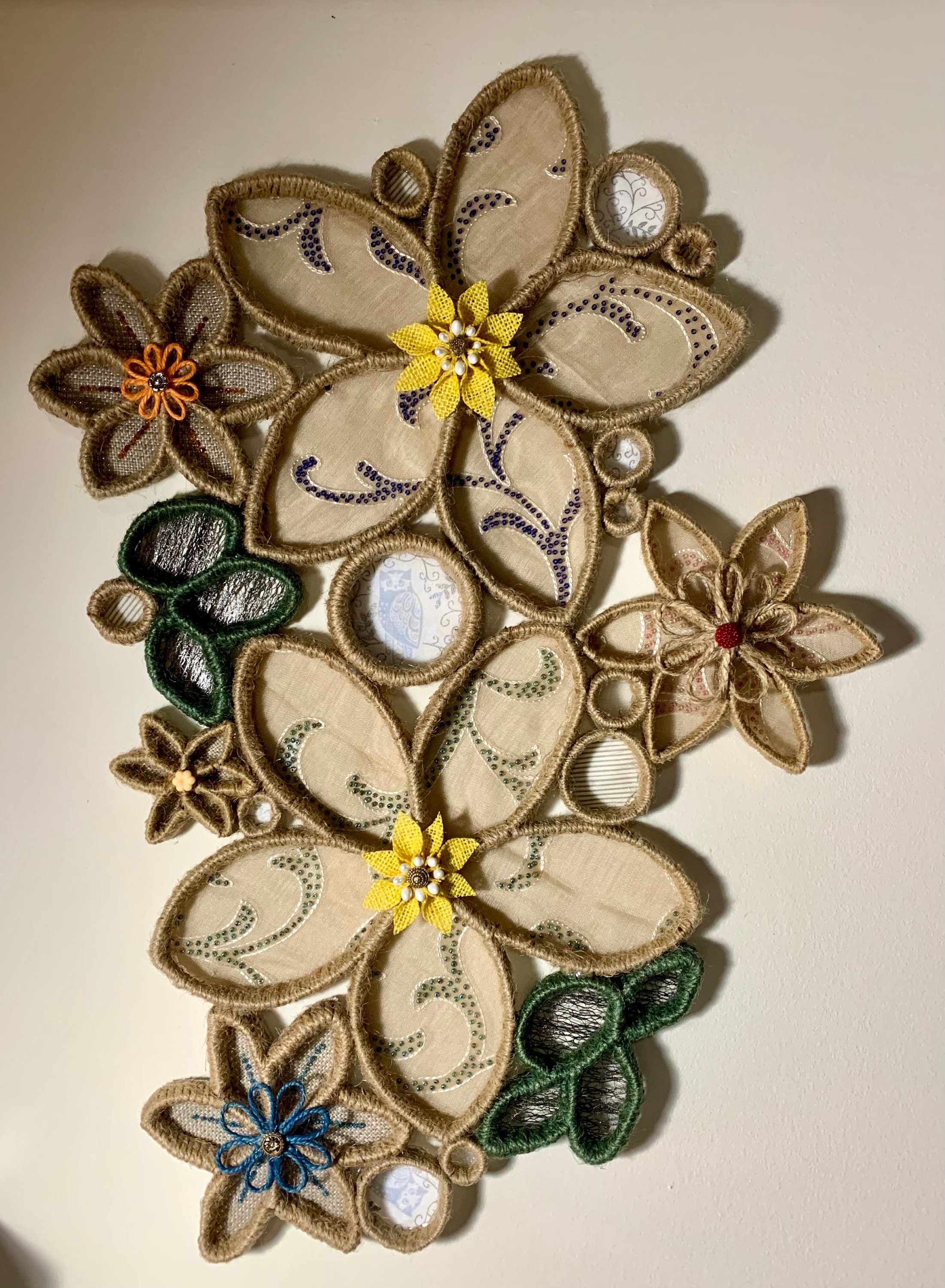 Floral 3D Wall Decoration - Etsy