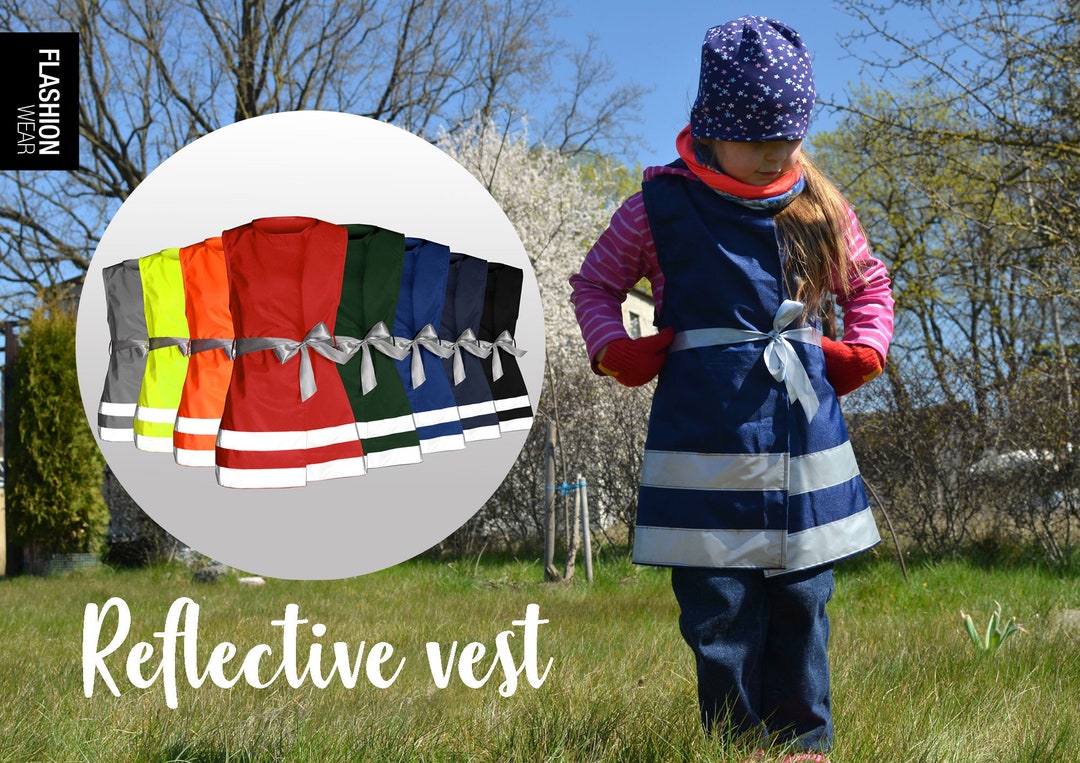 Reflective Vest for Kids. Children Vest for Cycling. Gift for Girl Age ...