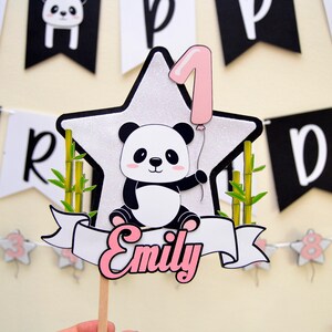 Panda Cake Topper, Panda Topper, Panda Party, Panda Decoration, Party ...