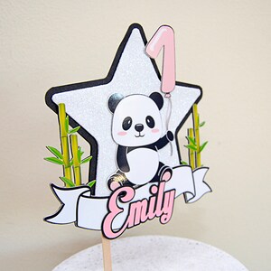 Panda Cake Topper, Panda Topper, Panda Party, Panda Decoration, Party ...
